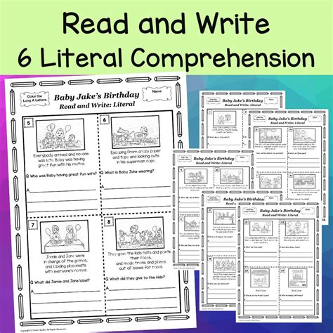 Reading Comprehension Differentiated Literal Inference Evaluative Long