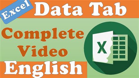 ms excel data tab data tab in excel exceltricks excel