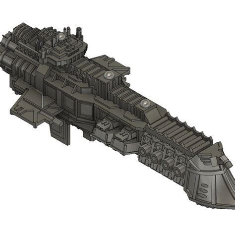 Bfg Imperial Navy Armageddon Class Battlecruiser Free 3d Print Model