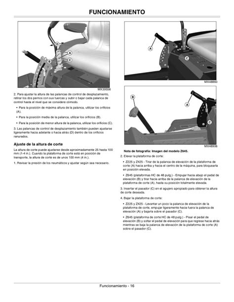 John Deere Eztrak Ex Operators Manual Omm168435