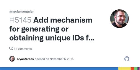Add Mechanism For Generating Or Obtaining Unique IDs For Nodes Within A