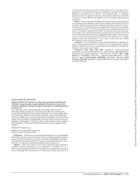 Pdf Lb2304 Inhale Wp3 Results Of A Multi Centre Randomised Controlled Trial Inhale Testing
