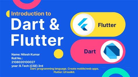 Presentaion On Dart And Flutter Developmentpptx