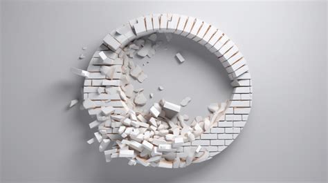 수평 위반이 있는 회반죽 벽돌 벽의 3d 그림 벽을 부수다 부서진 벽 금이 간 벽 배경 일러스트 및 사진 무료 다운로드 Pngtree