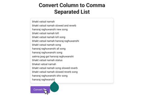 Convert Column To Comma 100 Free And Best Tool T Tool