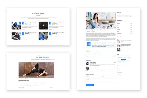 Download 10 Blog Post Widget Design For Web Ui Kit Ui элементы на тему графика