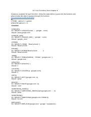 CIT 111 Functions From Chapter 9 Docx CIT 111 Functions From Chapter