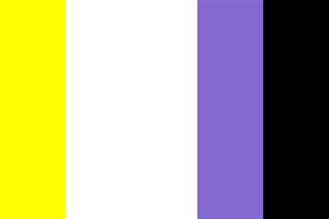 Non Binary Pride Flag Color Palette