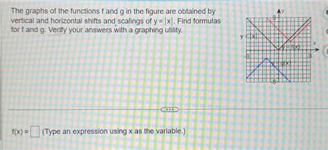 Solved The Graphs Of The Functions F And G In The Figure Are