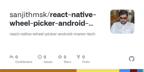 GitHub Sanjithmsk React Native Wheel Picker Android Maren Tech React