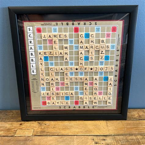 Custom Framed Scrabble Boards Personalized T Vintage Scrabble
