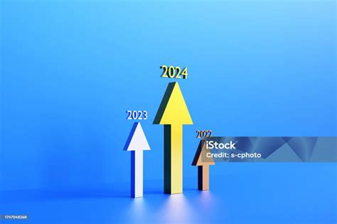 2024년 성장 차트 위로 올라가는 화살표 성장 차트 비즈니스 금융 개념 2024년에 대한 스톡 사진 및 기타 이미지 2024년 개념 개발 Istock
