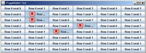 Swing Java Theater Seating Chart Stack Overflow