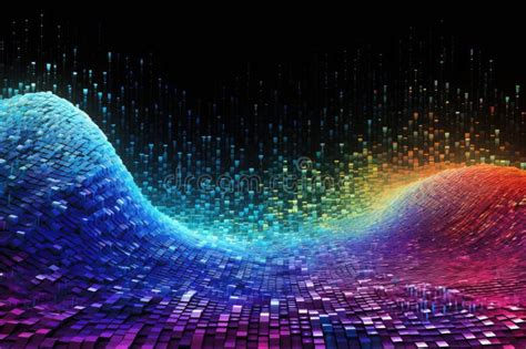 An Eye Catching Abstract Background Featuring A Vibrant Array Of Squares And Lines