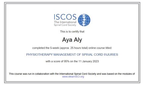 Aya Aly On Linkedin I Have Completed My Course Of Sci 5 Weeks 25 Hours And Received My…