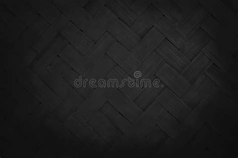 Old Bamboo Weaving Pattern Woven Rattan Mat Texture For Background And