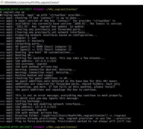 Vagrant Up Error While Executing `vboxmanage`