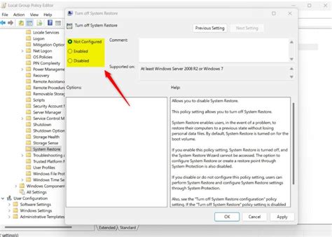 how to turn on or off system restore in windows 11 geek rewind