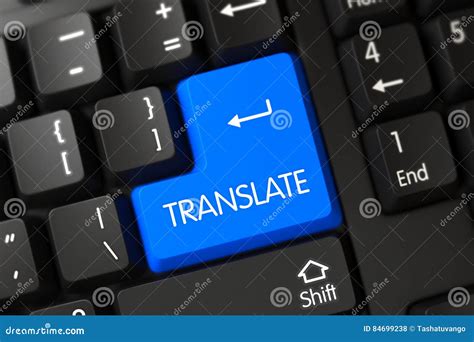 Translate CloseUp Of Blue Keyboard Button D Stock Photo Image Of Foreign Closeup