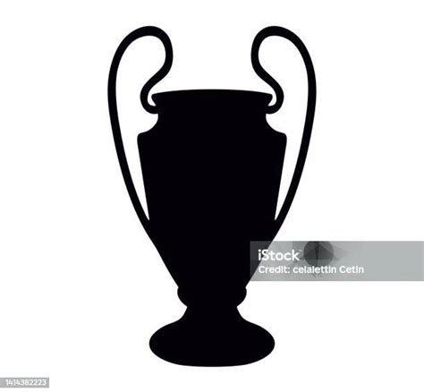 챔피언스 컵 플랫 블랙 라인 아이콘입니다 첫 번째 장소 트로피 배지 찰리스 아이콘입니다 Championship에 대한 스톡 벡터 아트 및 기타 이미지 Istock