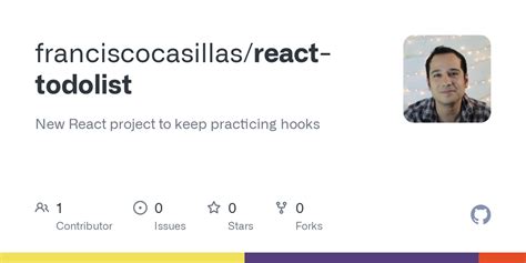 GitHub Franciscocasillas React Todolist New React Project To Keep Practicing Hooks