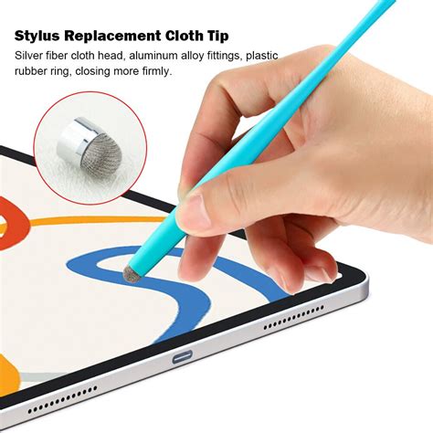 5pcs Conductive Stylus Pen Fiber Cloth Head Drawin Grandado