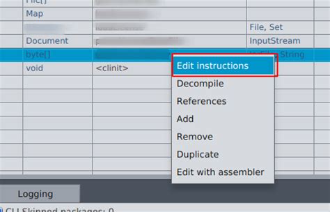 Add Edit Instructions Decompile Edit With Assembler With Right Mouse Button Issue Col