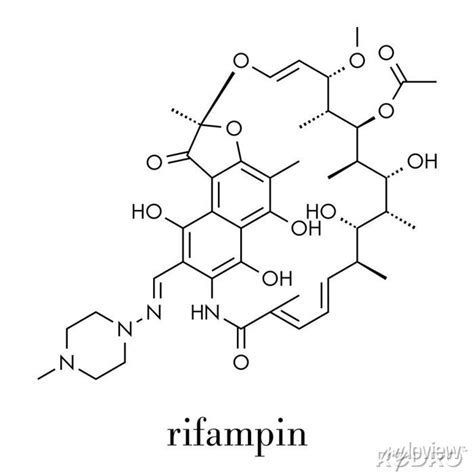 Rifampicin Rifampin Rifamycin Class Tuberculosis Antibiotic Posters For The Wall • Posters