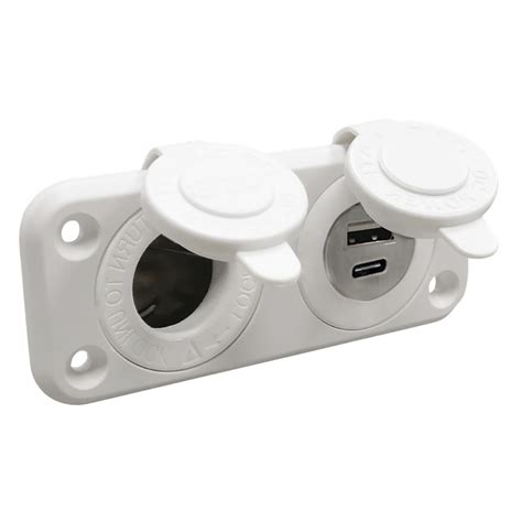 Osculati Lighter Socket Usb A Usb C White