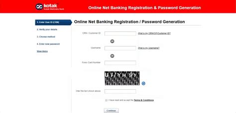 Kotak Netbanking Registration Login Password Reset Paisabazaar