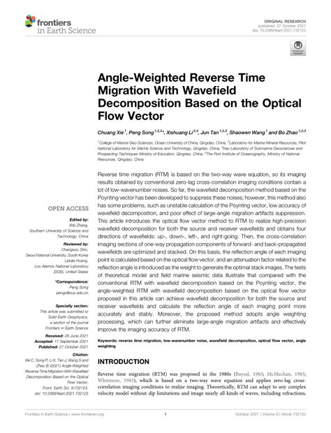 Pdf Angle Weighted Reverse Time Migration With Wavefield