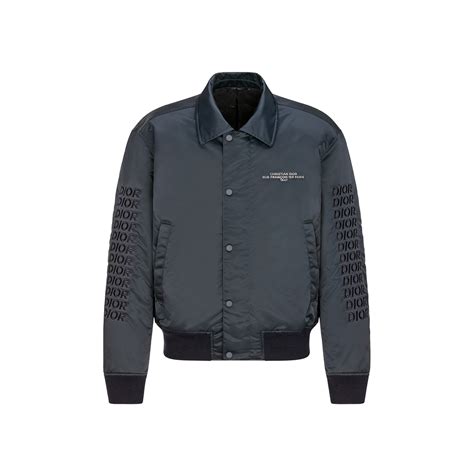 디올 테크니컬 트윌 봄버 자켓 네이비 블루 Dior Kream