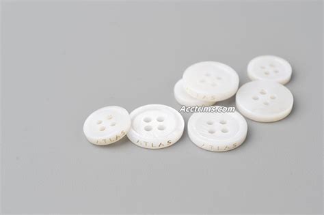 Custom Natural Shell Buttons With Your Brand Logo