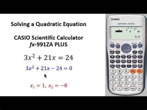 How To Solve Quadratic Equations On A Casio Calculator Tessshebaylo