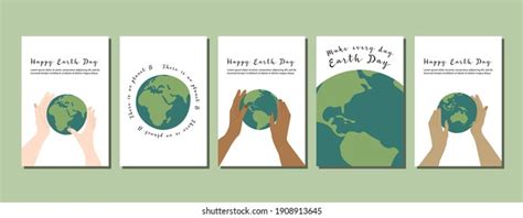 지구의 날을 축하합니다 지구를 구하는 주제에 스톡 벡터로열티 프리 1906951498 Shutterstock