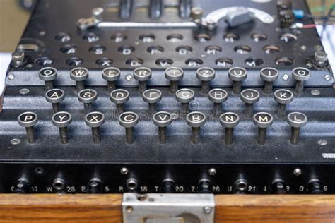 German Enigma Machine Encryption Device From World War Ii Stock Image
