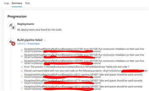 Github Melix Devazure Devops Dotnet Warnings Show Build Issues Warnings Errors In Azure
