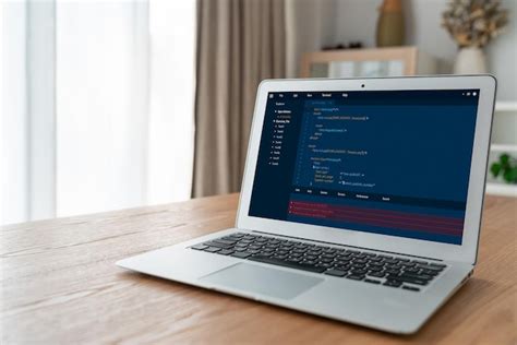 Premium Photo Software Development Programming On Computer Screen For Modish Application