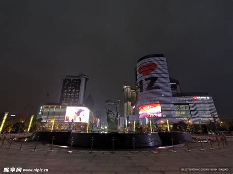 杭州武林广场摄影图建筑景观自然景观摄影图库昵图网