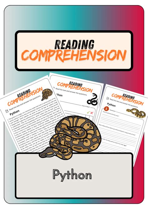 Reading Comprehension Python Solutions Made By Teachers