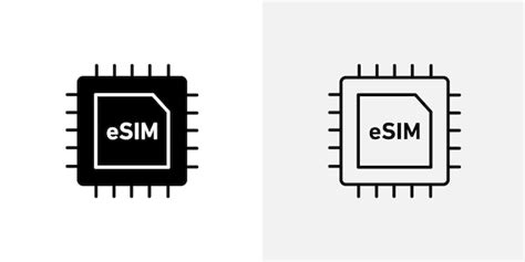 Premium Vector Esim Icon Vector Icon Set