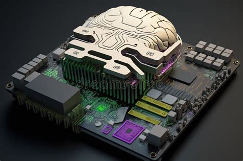 electronics ai brain connecting human brain to computer mother board