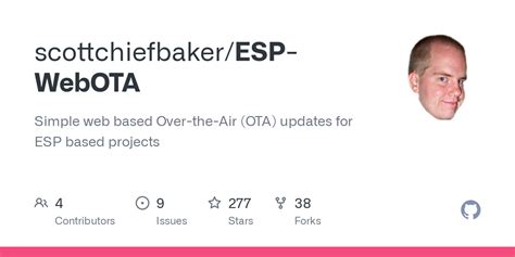 Github Scottchiefbakeresp Webota Simple Web Based Over The Air Ota Updates For Esp Based