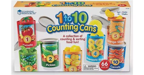 Learning Resources 1 10 Counting Cans White • Price