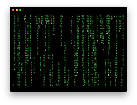 Terminal Matrix Example The Programming Language Documentation