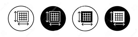 Area And Dimension Icon Set Square Size Space Plot Room Vector Symbol Area And Dimension Icon Set Square Size Space Plot Room Vector Symbol