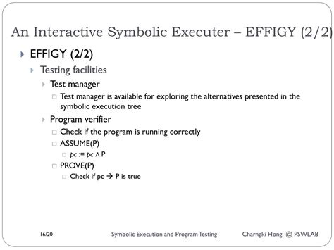 Ppt Symbolic Execution And Program Testing Powerpoint Presentation