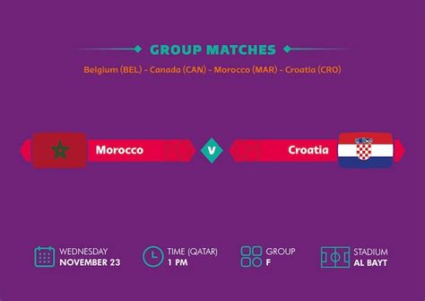 Coupe Du Monde De Football Qatar 2022 Calendrier Des Matchs Du Maroc