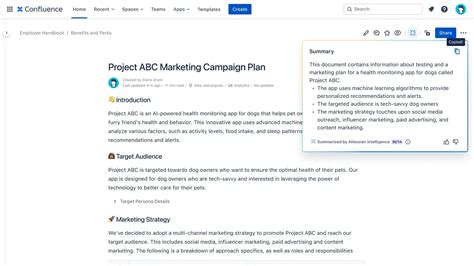 Atlassian Ai In Confluence Atlassian