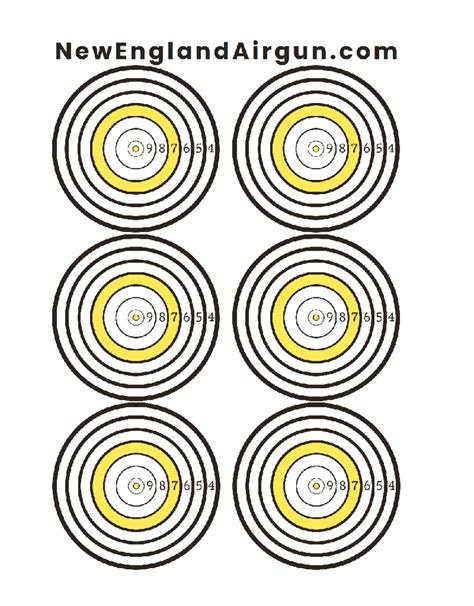 Neag 100 Yard Benchrest Practice Target X7 Pack 12inx18in Format